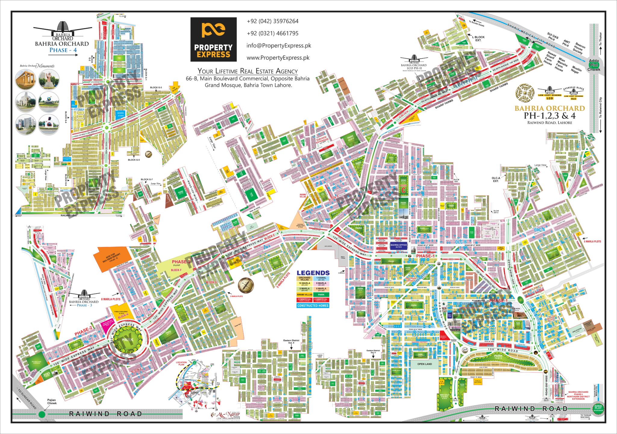 Bahria Orchard Phase 4 Map and Latest Updates