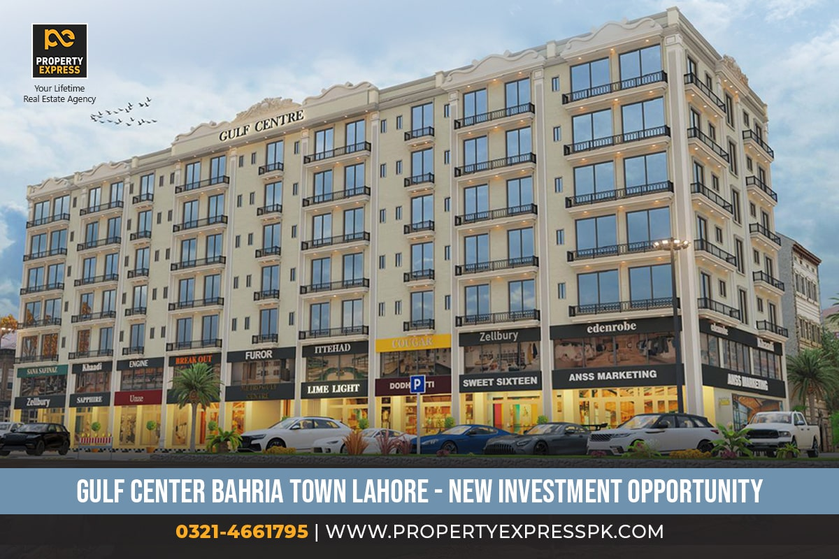 Gulf Center Bahria Town Lahore - Shops & Apartments for Sale